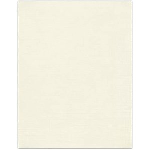 LUXPaper 8.5" x 11" Cardstock | Letter Size | Natural Linen | 100lb. Cover (183lb. Text) | 50 Qty