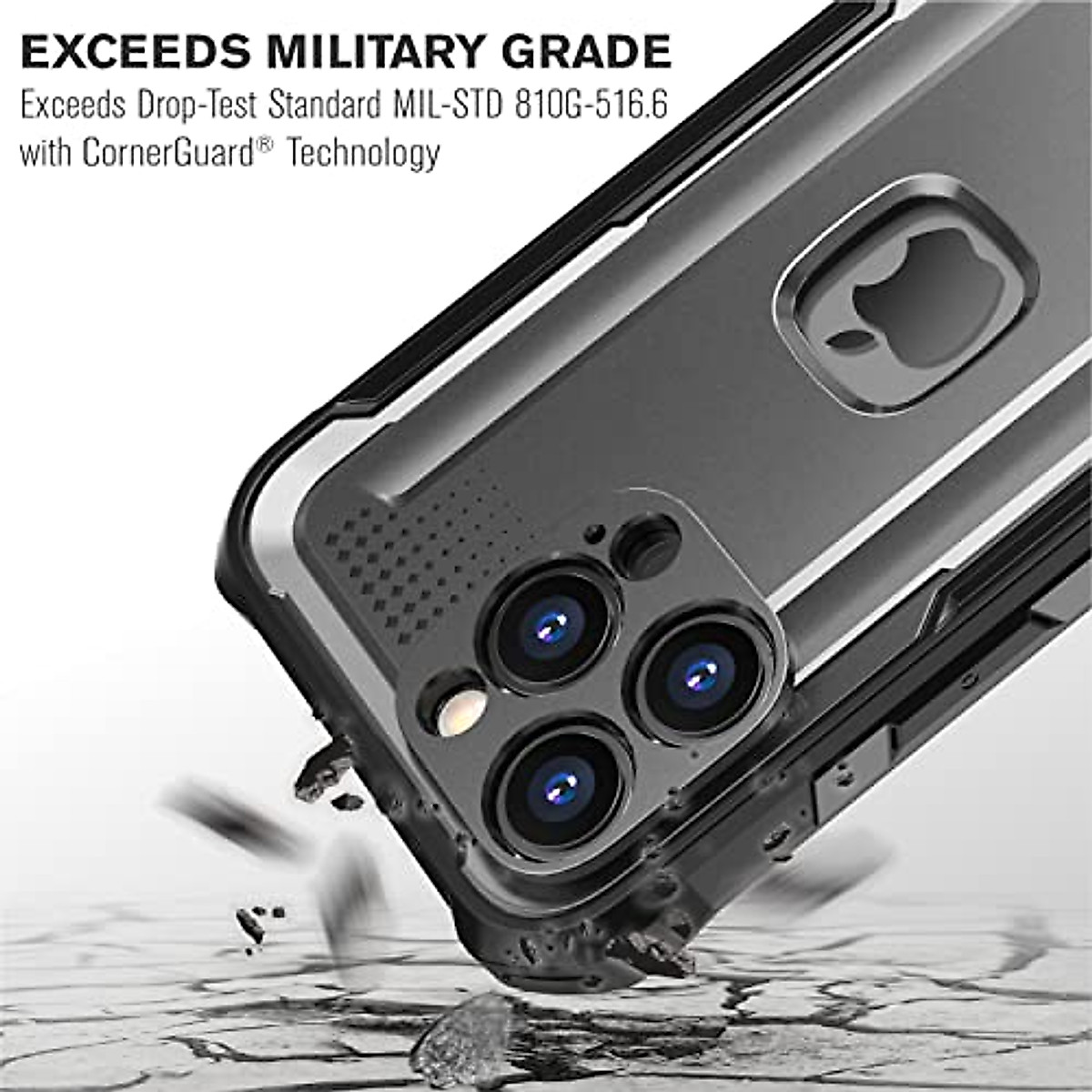 Vena vArmor Rugged Case Compatible with Apple iPhone 14 Pro Max (6.7"-inch), (MagSafe Compatible, Military Grade Drop Protection) Heavy Duty Holster Belt Clip Cover with Kickstand