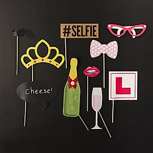 Ginger Ray Photo Booth Range Hen Party Props Alternative Game 10 Pack