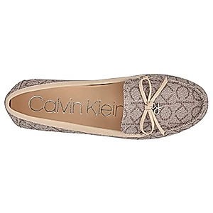 Calvin Klein Women's LINCA Loafer, Cognac, 10