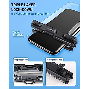 Rynapac Waterproof Phone Pouch - 7.5in Universal Water Proof Cell Phone Case for Beach Travel Must Haves, Cruise Essentials Waterproof Phone Bag with Lanyard for iPhone 15 Pro Max Galaxy S23 Pixel 7a