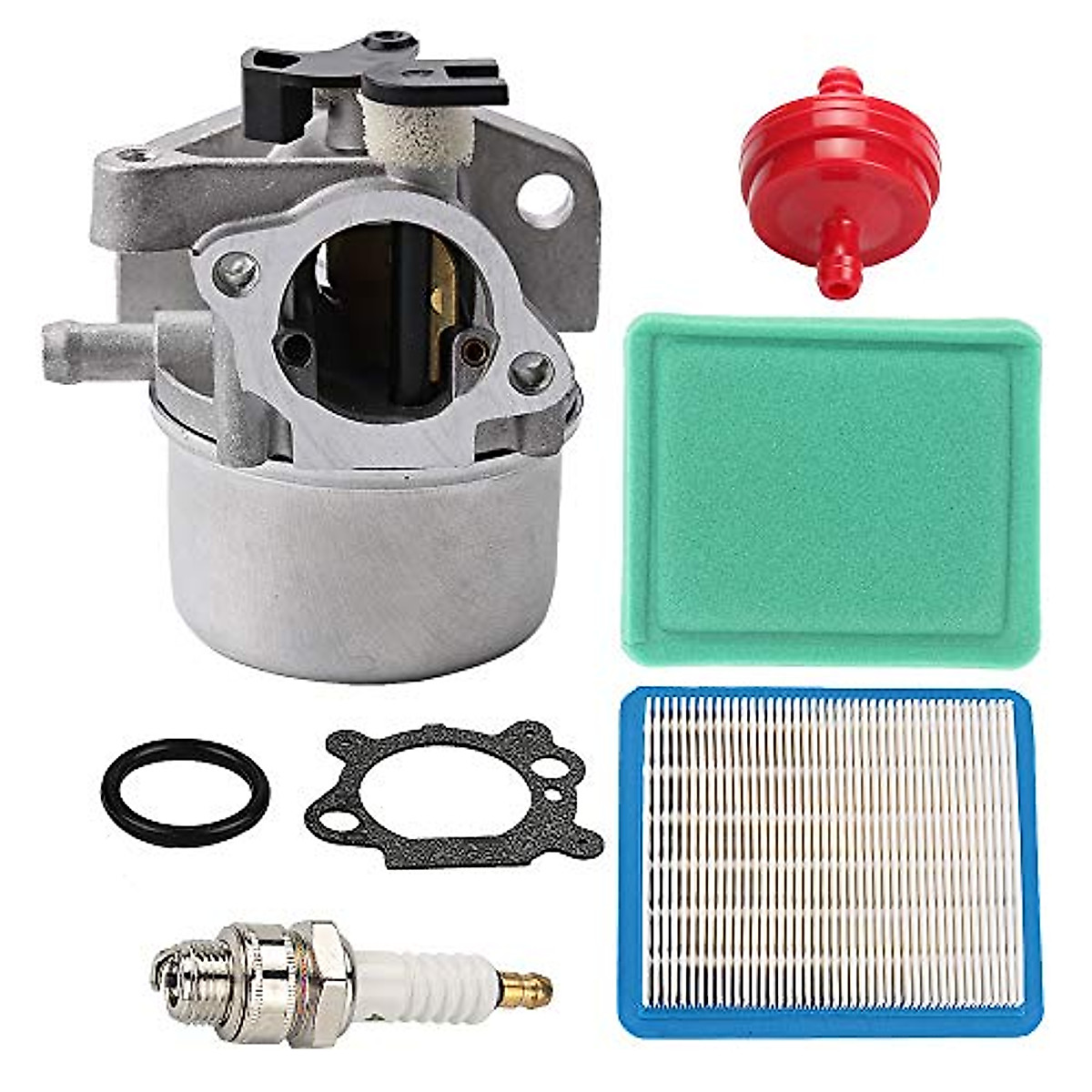 Powtol 799866 Carburetor with 491588 491588S for Briggs and Stratton 190CC 725EX 790845 799871 796707 794304 Engines Toro Craftsman Troy Bilt 6.75 Lawn Mower
