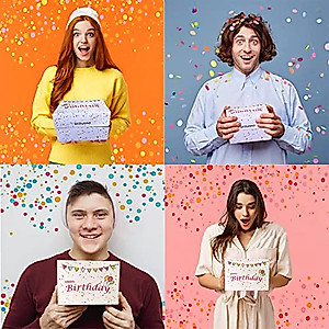 Three Foot Cat Lovely Pop up Confetti Gift Box 7.28x5.51x4.33 inches, Birthday Surprise Confetti Gift Box Surprise Mischievous Box for Kids,Girl, Party Any Occasion