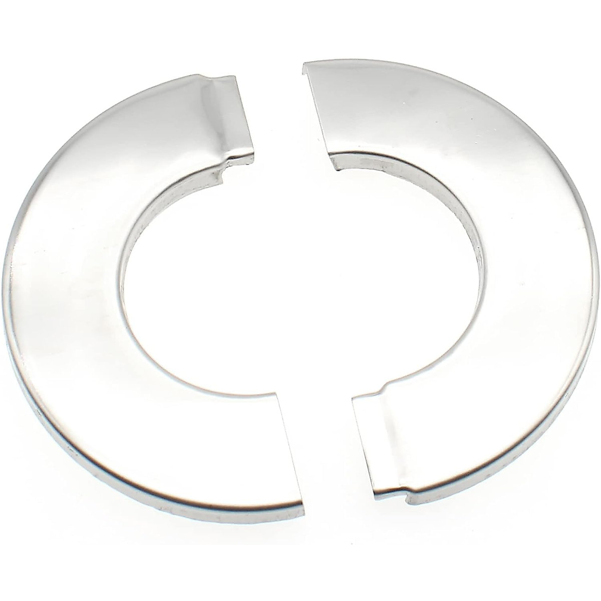 OZXNO 4.0" Stainless Steel Wall Split Flange 4pcs Split Decorative Escutcheon Self-Adhesive Wall-mounted Water Pipe Cover Accessories