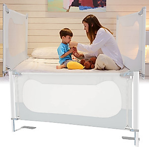 Letfonmo Bed Rail for Toddlers, 74.8" Baby Bed Rail Guard with Upgraded Durable Material, Sturdy Toddler Bed Rail No Gap, Easy to Install Bed Guard Rail for Queen King Twin Full Size Bed (1 Piece)