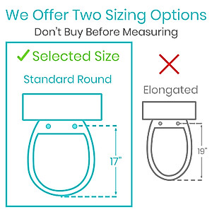 Vive Toilet Seat Risers for Seniors (Raised with Handles) Grab Bar Seat for Seniors - Options for Elongated & Standard Bowls - Elderly Handicap Medical Hip Replacement Surgery Lift, Easy Clean, White