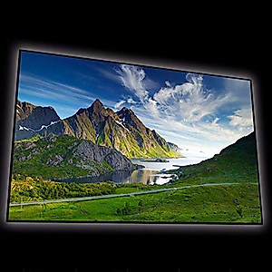 ZSEDP 2.35:1 Format 4K Thin Bezel Fixed Frame Projection Screen with Cinema Grey Frame Screen ( Size : 84 inch )