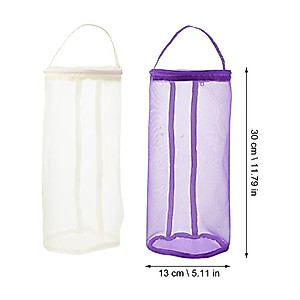 Travel Knitting Bag 2pcs Empty Yarn Storage Bags Portable Knitting Bag Mesh Yarn Case Organizer Crochet Thread Sewing Accessories Storage Tote Bag for Knitting Lovers Knitting Yarn Holder