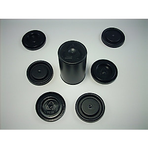 CTKcom 35MM Film Canisters(24 Pack)- Tight Sealing Lids on All Canisters for Travel or Small Storage and Geocaching,24 Pack(Black)