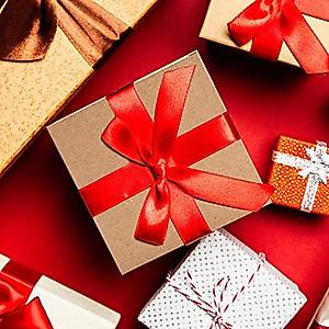 JOYIN 36 Pcs Christmas Brown Kraft Paper Gift Box, 5"x5"x3.5" Present Packaging Wrap Gift Box with Lids for Wedding, Xmas, Holiday, Birthday Party Wrapping Gift-Giving