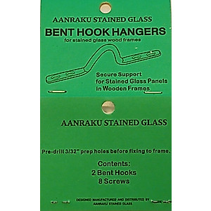 Aanraku Bent Hooks for Hanging Stained Glass