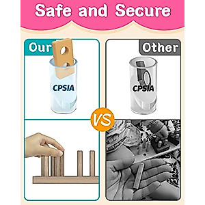 Montessori Toys for 1 2 Year Old Boy and Girl, Shape Sorter Wooden Toys for Toddlers 1-3, Toddler Toys age 1-2, 1 2 Year Old Girl Boy Gifts,Sorting and Stacking Education Preschool Toys - Coffee