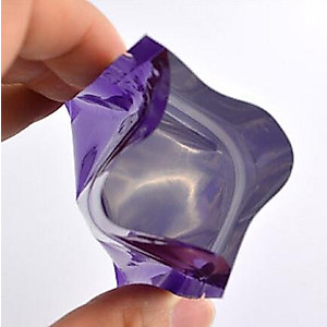 100pcs Colorful Self Sealing Vacuum Aluminum Foil Packaging Bags Mylar Packing Pouch Heat Sealing Food Grade Storage Bags Pouches