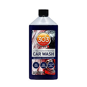 303 Products Car Wash with Wash Mitt Bubble Gum Scent, 18 fl. oz. (30577) , Blue