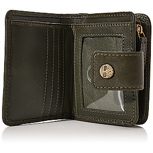 Timberland womens Leather Rfid Small Indexer Wallet Billfold, Grape Leaf, One Size