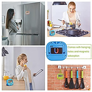 Timers,Classroom Timer for Kids,Kitchen Timer for Cooking,Egg Timer,Magnetic Digital Clock Timer for Teacher,Study,Exercise,Oven,Cook,Baking,Desk - 4 Pack