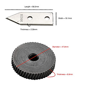 Tesor Replacement Parts - Knife/Blade & Gear Compatible with Edlund #1 Commercial Can Openers (#1 Size - 1 Pack)