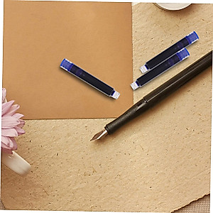 STOBOK 2 Sets 200pcs Black Ink Sac Erasable Pens Refill Refillable Fountain Pen Fountain Pen Ink Fountain Ink Pen Refills Cross Ink Fill Ink Universal Plastic Ink Gall Student