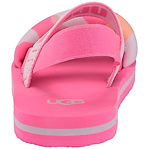 UGG K Zuma Sling Camopop Flat Sandal, Taffy Pink, 12 US Unisex Little Kid