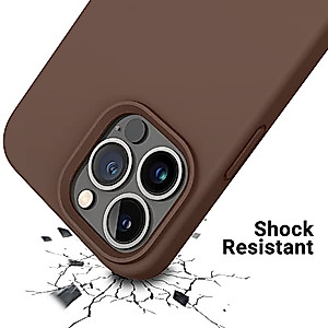 OTOFLY Designed for iPhone 13 Pro Max Case, Silicone Shockproof Slim Thin Phone Case for iPhone 13 Pro Max 6.7 inch (Chocolate)