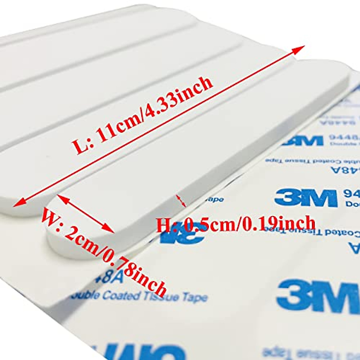 monochef 30pcs Hat Size Tape Hat Size Reducer Inserts Liner Foam Reducing Sizing Tape Sizer Self Adhesive for Hats Caps Make Smaller Sweatband Black White