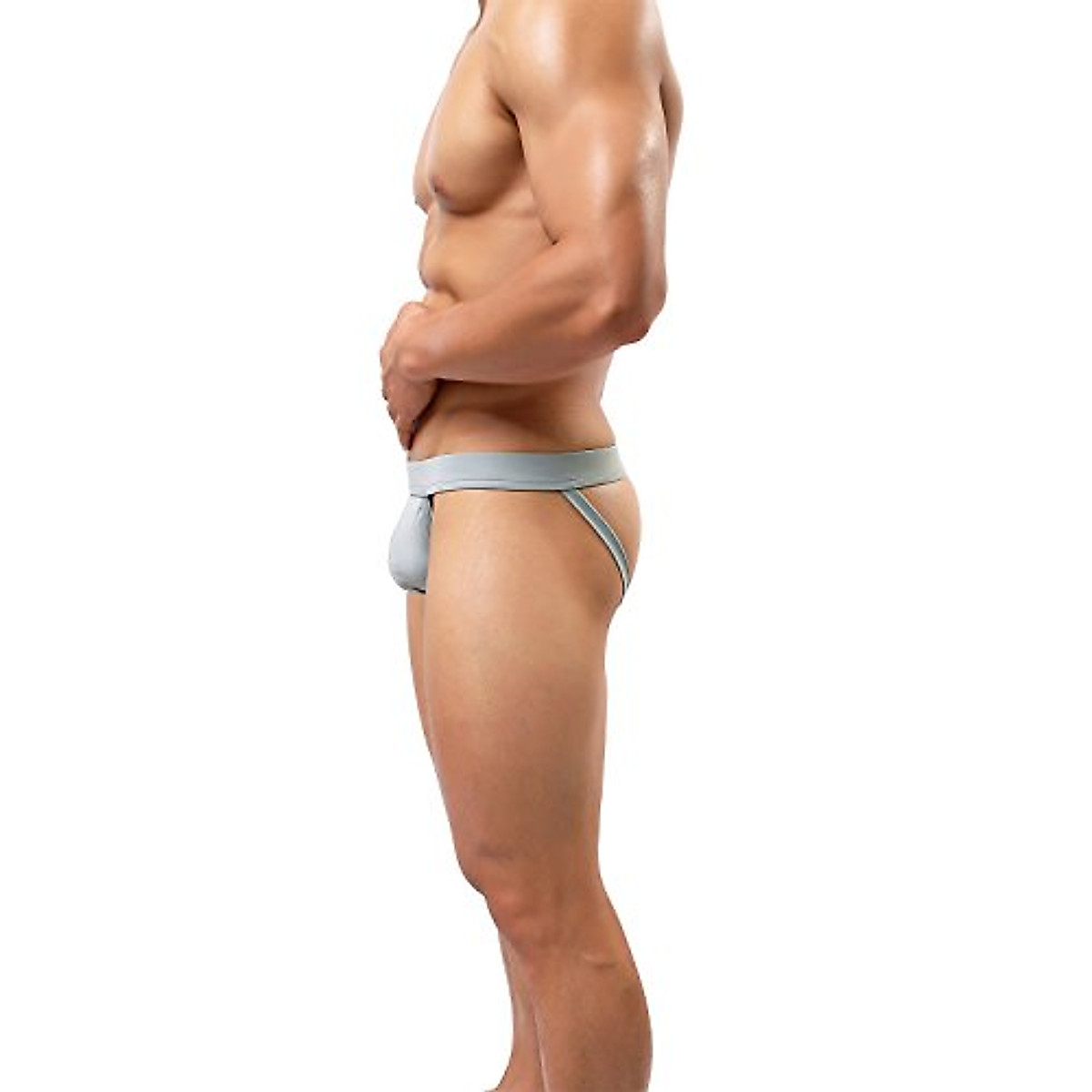 Tyhengta Men's Athletic Supporter Jockstrap Performance Underwear Briefs 1 Pack Large