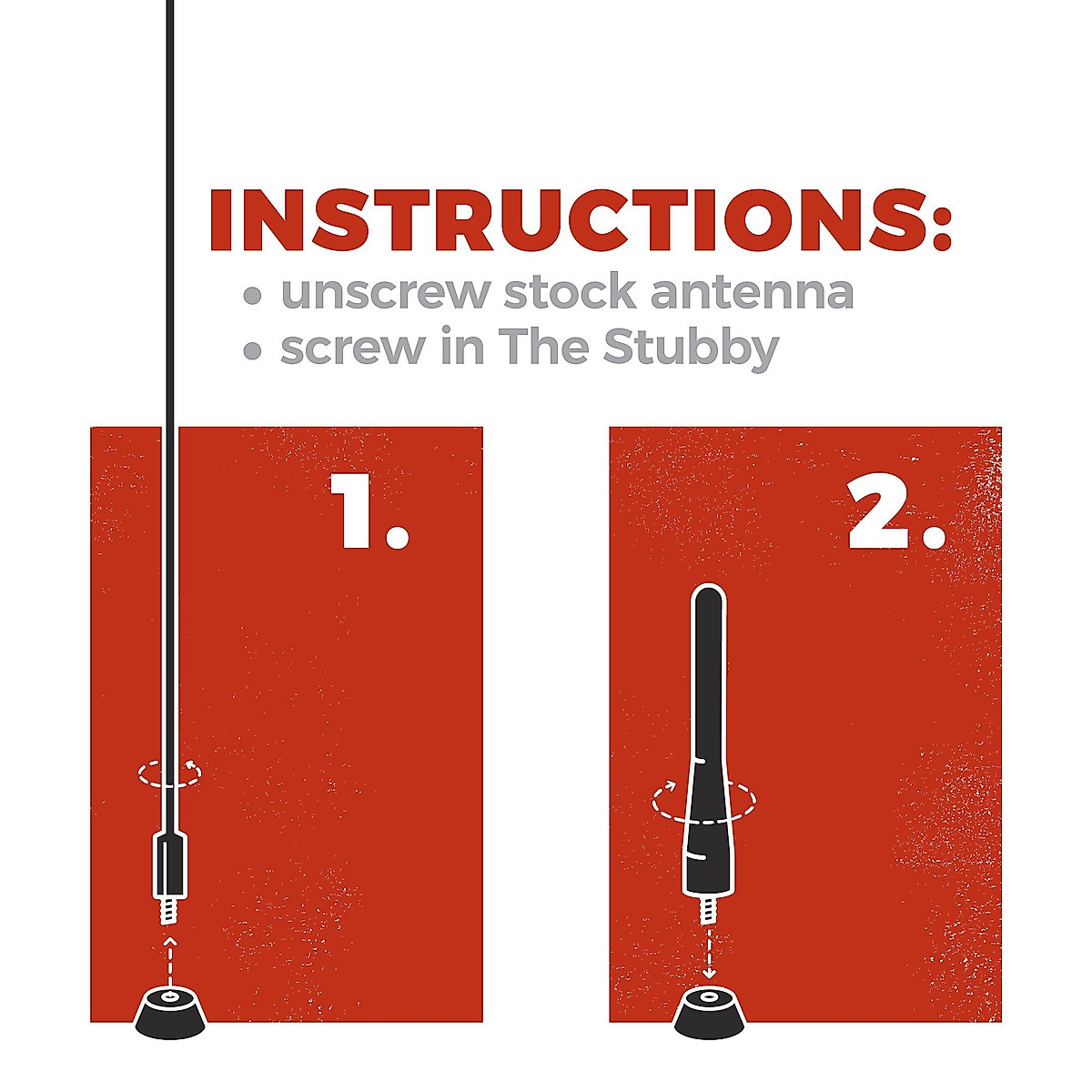 CravenSpeed Stubby Antenna Compatible with Chevy Equinox 2015-2017 | 4 inches | Short Antenna Replacement | Made in The USA