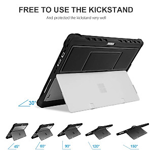 Youtec for Microsoft Surface Pro 7 Plus/Pro 7/Pro 6/Pro 5/Pro 4 Case, Surface Pro Protective Cover with Pen Holder+Hand Strap+Shoulder Strap Compatible with Type Cover for Surface Pro 7 Plus/7/6/5/4