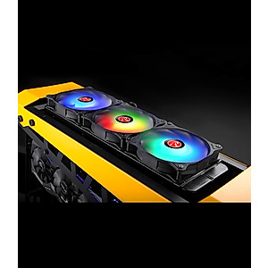 RAIJINTEK EOS 360 RBW AIO CPU Water Cooler, with 3pcs 12025 ARGB PWM Fans, Copper Water Block, Durable and Reliable Pump, Durable Teflon Mesh Tube, Compatible with Intel & AMD (0R10B00181)