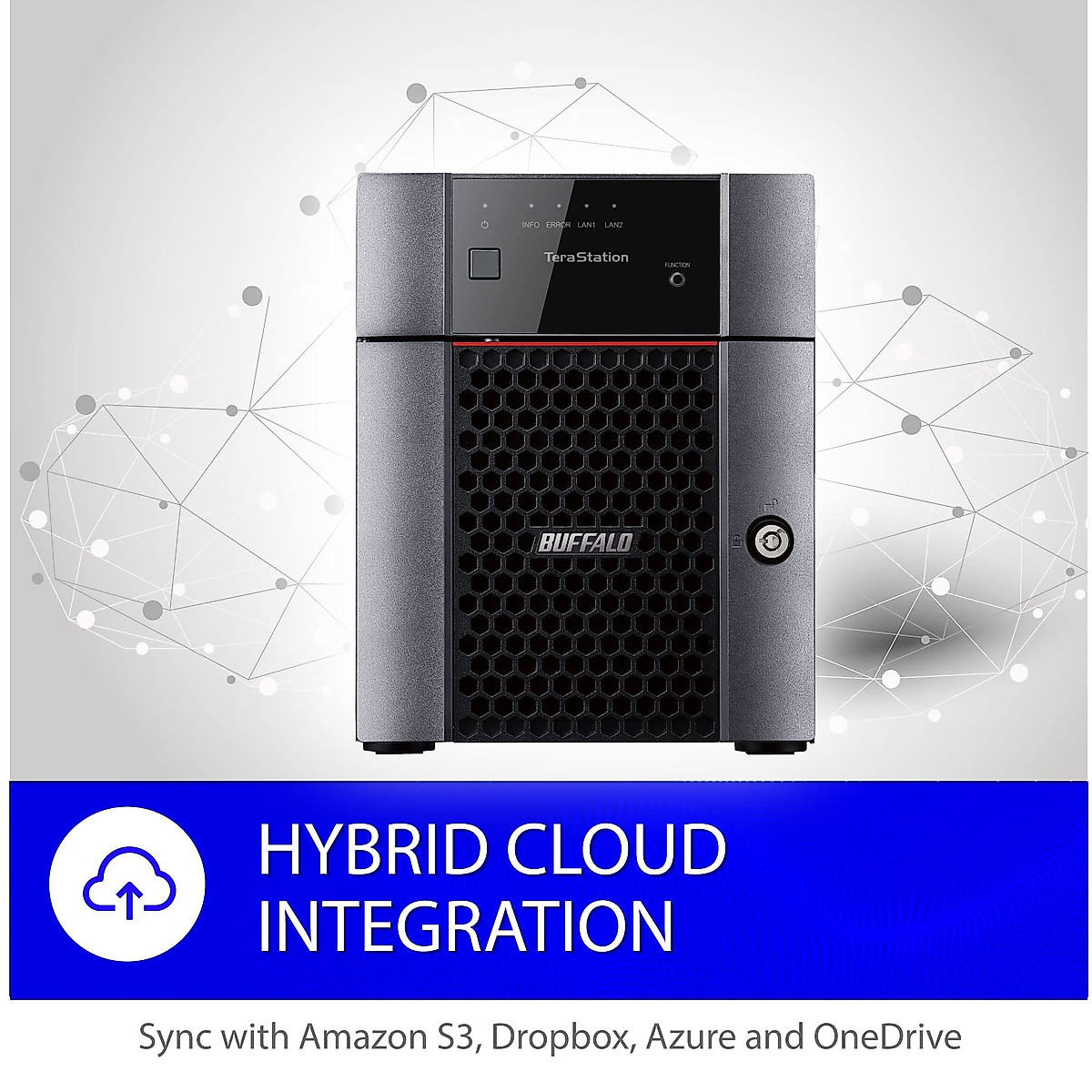 BUFFALO TeraStation Essentials 4-Bay Desktop NAS 16TB (4x4TB) with HDD Hard Drives Included 2.5GBE / Computer Network Attached Storage/Private Cloud/NAS Storage/Network Storage/File Server