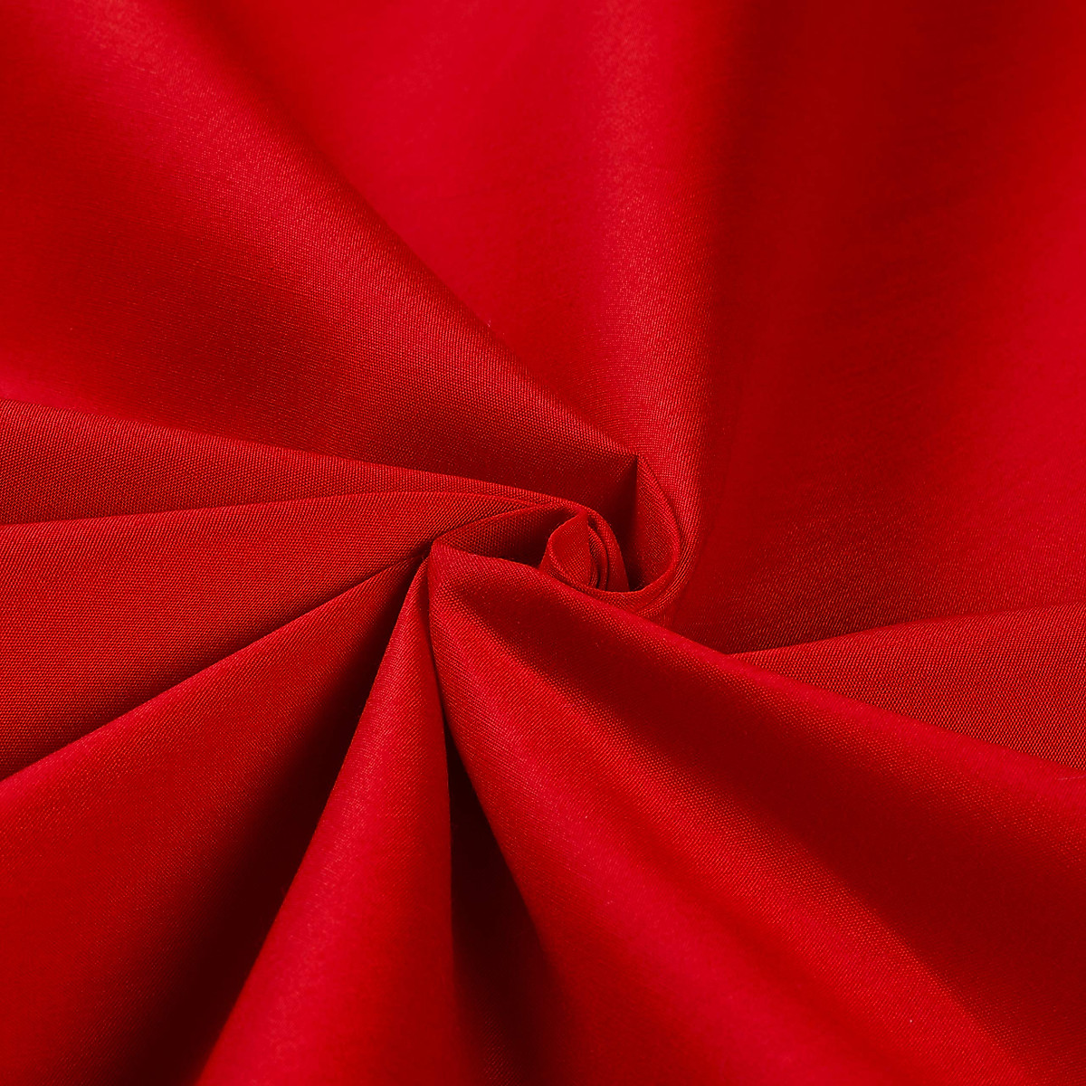 60" Poly Cotton Broadcloth Red, Fabric by the Yard