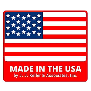 Directional Exit Left Exit Sign - 12" x 8.5" Permanent Self Adhesive Vinyl with Rounded Corners for Light-Duty Indoor and Outdoor Use - J. J. Keller & Associates