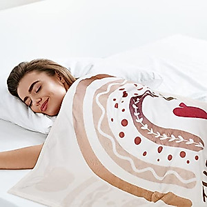 Teacher Blanket Birthday Gift Teachers Appreciation Blanket 60''x50'' Thank You Graduation Present Idea Flannel Soft Throw Blanket for Women School Retirement Birthday Teacher's Day (Rainbow)