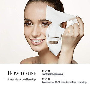 GLAM UP Sheet Mask Brightening Lemon (10 sheets)