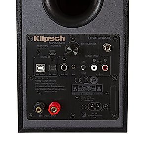 Klipsch R-41PM Powered Bookshelf Speaker,Black