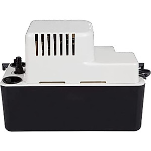 Little Giant VCMA-15ULST 115 Volt, 65 GPH, 1/50 HP Automatic Condensate Removal Pump with Safety Switch and Tubing, Black/White, 554415