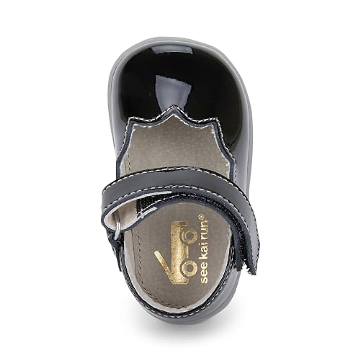 See Kai Run - Susie Mary Jane Shoe for Infants, Black Patent, Infant 5