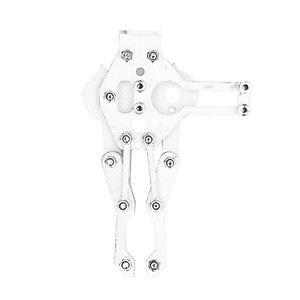 Robot Clamp, Mechanical Claw Arm Robot Clamp Aluminium Alloy High Strength Accessory Educational Science Kits for MG995 Servo, Childrens Electronics robot kit robot arm robot claw