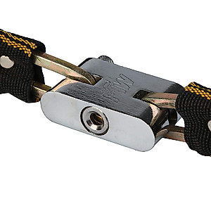 Toxz Heavy Duty Chain Lock for Motorbike Motorcycle Scooter Bike Motor Bicycle,Chain Pad Lock,Metal Chain