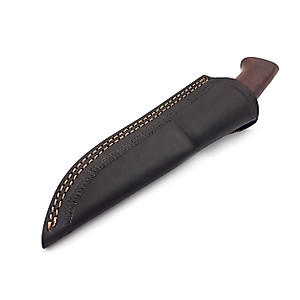 Nooraki HK-367 Premium Handmade High Carbon Steel Hunting Knife with Sheath. 9'’ Fixed Blade with Rosewood Handle. Survival and Bushcraft Knife. EDC Belt Bowie ideal Knife for Camping or everyday use