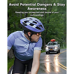 SAMVEK Wireless Headphones, Bone Conduction Bluetooth Headphones, IP65 Waterproof Open Ear Headset, Built-in Mic, Sweatproof Earbuds, Sport Earphones for Cycling, Workouts, Hiking