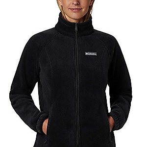 Columbia Women's Benton Springs Full Zip, Black, Petite Small