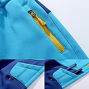 JOMLUN Boys Kids Youth Snow Ski Hiking Pants Outdoor Waterproof Windproof Soft Shell Fleece Lined Insulated Snowboard Pants