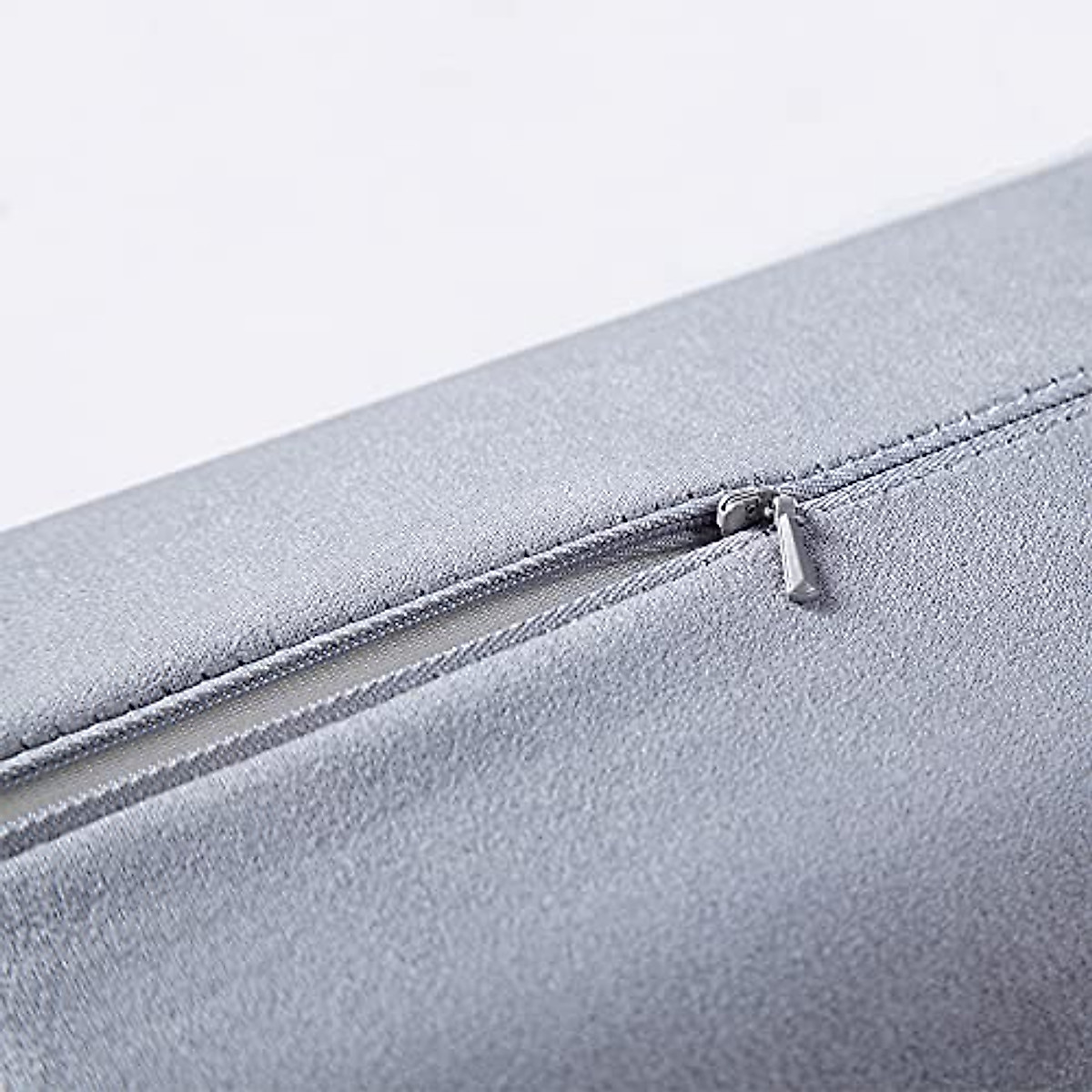 NGT new guide steps Yoga Bolster Pillow for Meditation and Support - Rectangular Yoga Cushion Foam Wedges Washable Suede Pillowcase for Men and Women with Carry Handles.(Grey Soft Fabric)