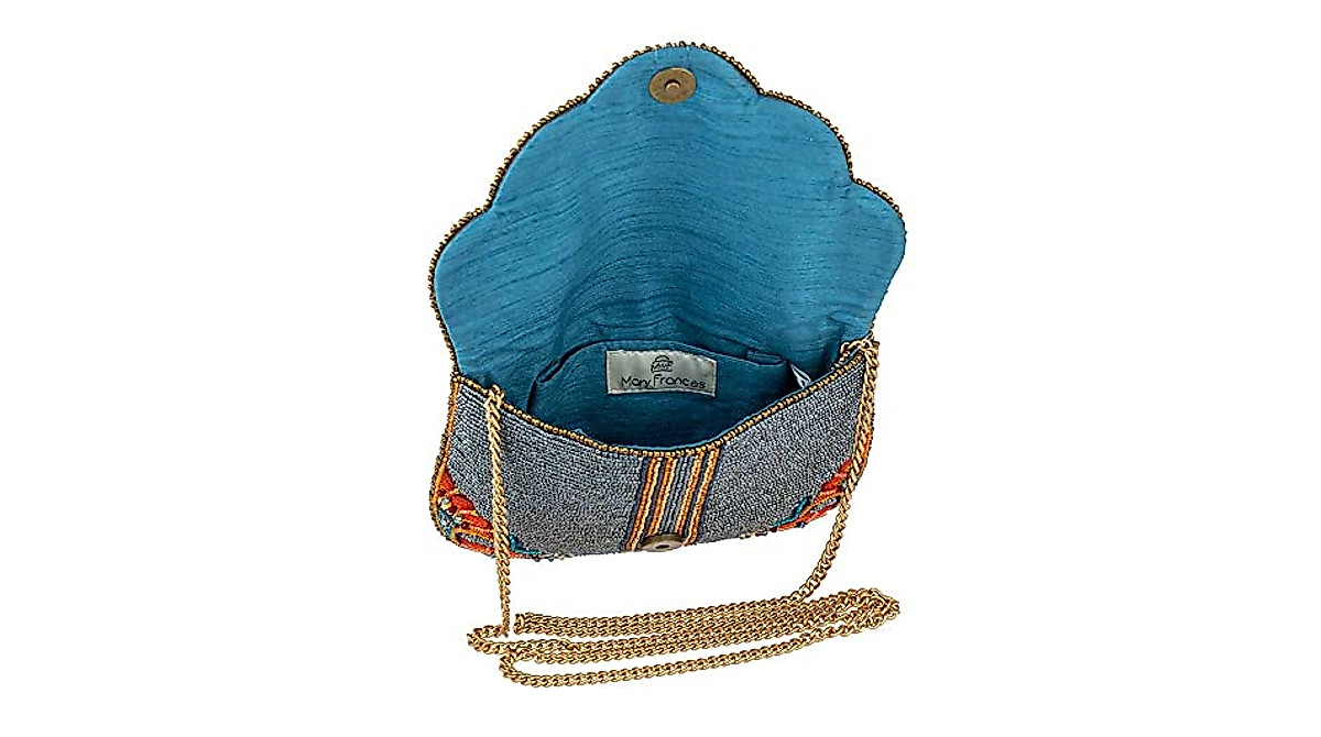 Mary Frances Blue Handbag - Stylish Crossbody & Clutch for Women