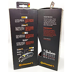 Continental Pair Grand Prix 5000 Folding Tires 700x28c Black Transparent 700c, 700x28