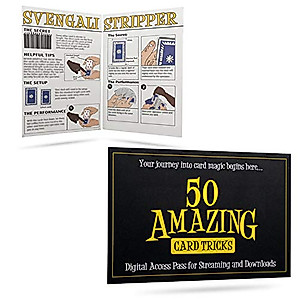 50 Amazing Card Tricks Kit for All Ages with Trick Decks Included