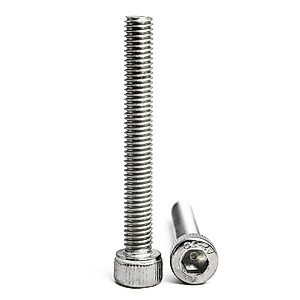 M5 x 20mm 25mm 30mm 35mm 40mm Socket Head Cap Screws Bolts Stainless Steel 304 Metric Machine Hex Socket Screw, 50PCS