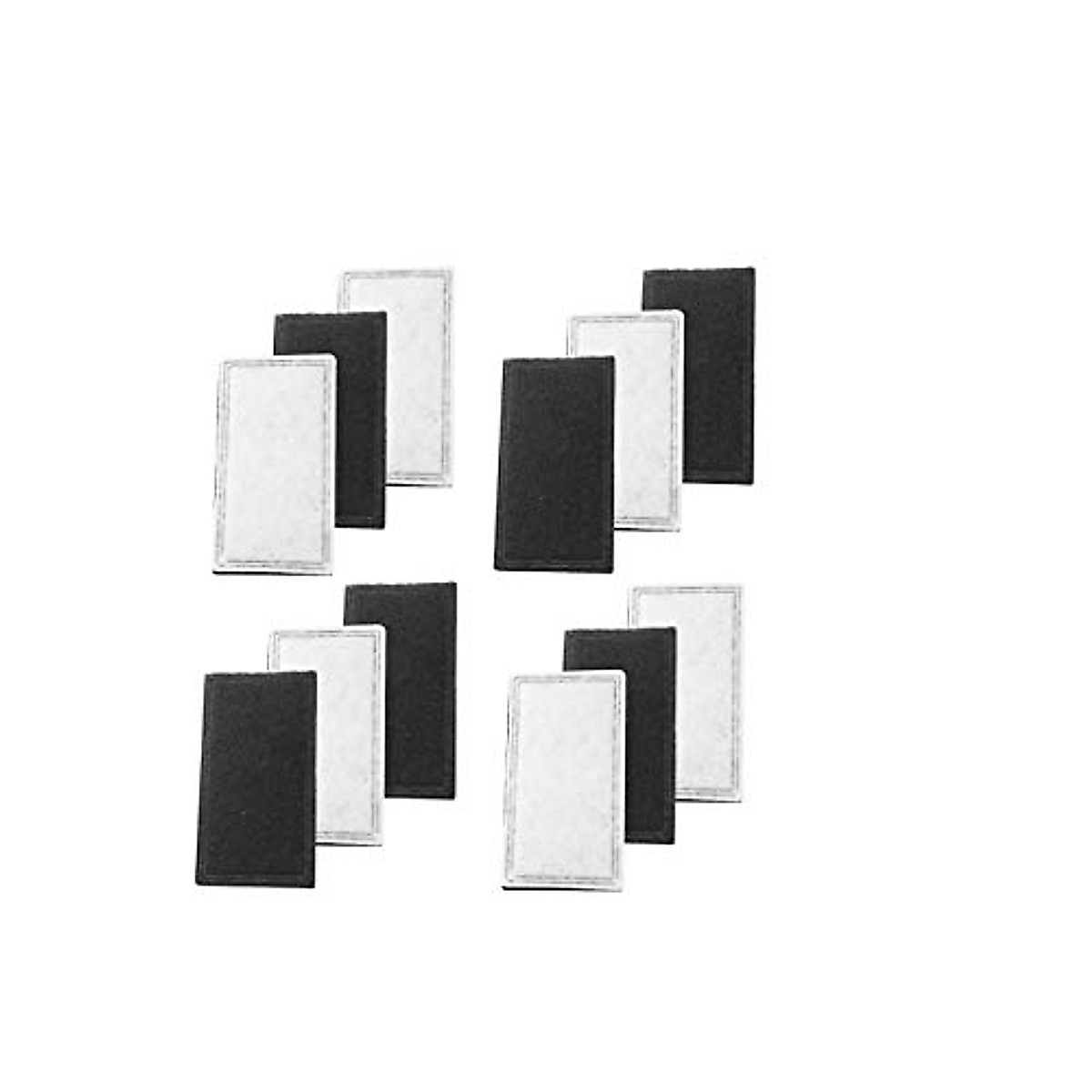 Amazinpure 12 Pack Raindrop Plastic Fountain Charcoal Filters Compatible with Pioneer pet Fountain Filters Harmony Pawslife Plastic Fountains #3003#6024#3040#6029#6028#6005#6031