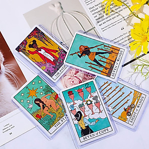 Hard Plastic Card Sleeves Trading Card Holder Baseball Card Sleeves Card Protector Holder for Baseball Card, Football Cards, Gaming Cards 3 x 4 Inch (200 Pieces)